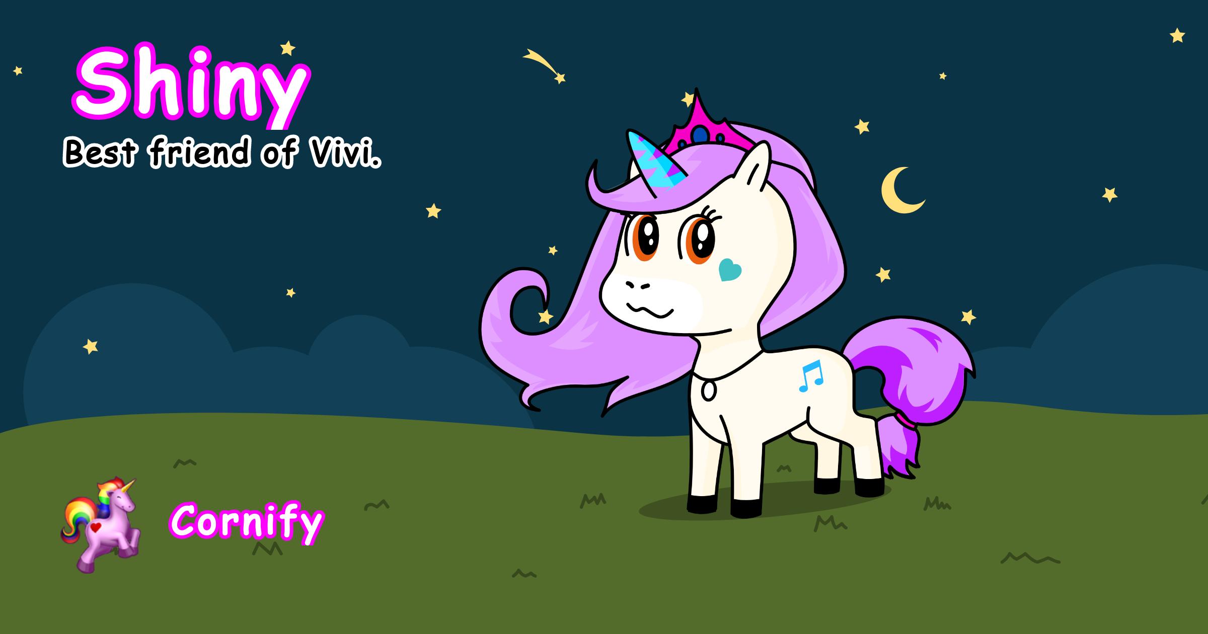 Shiny the unicorn