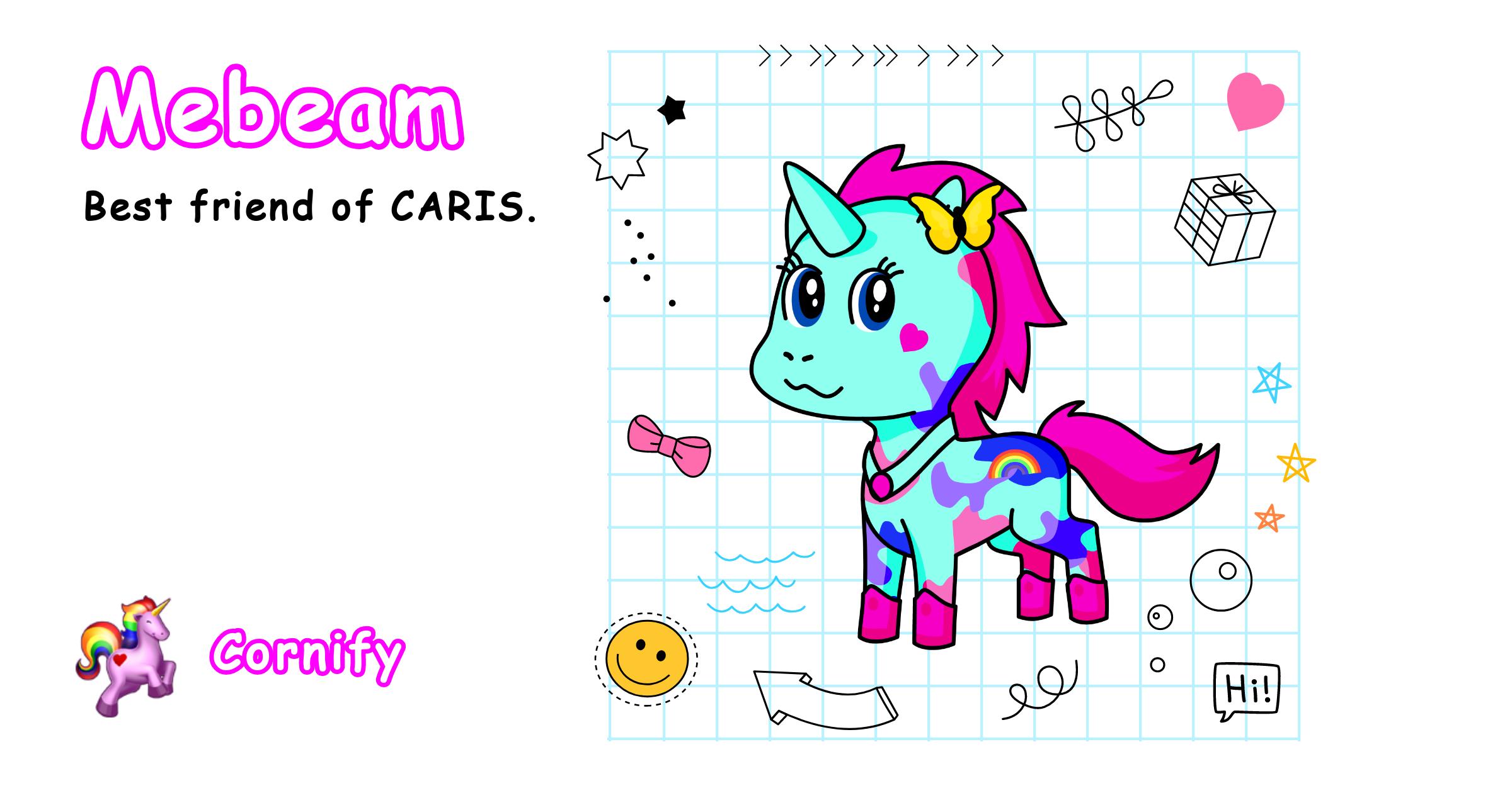 Mebeam the unicorn