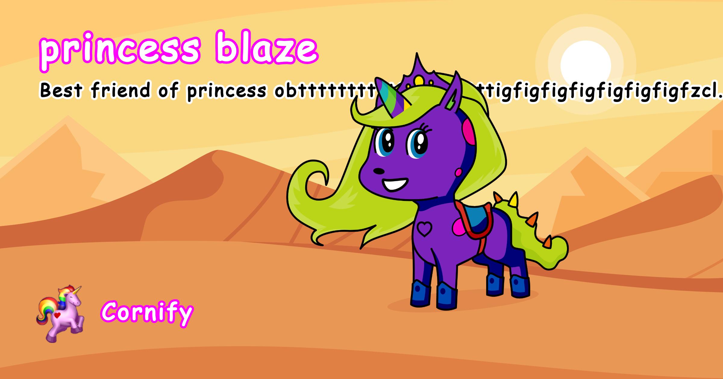 princess blaze the unicorn