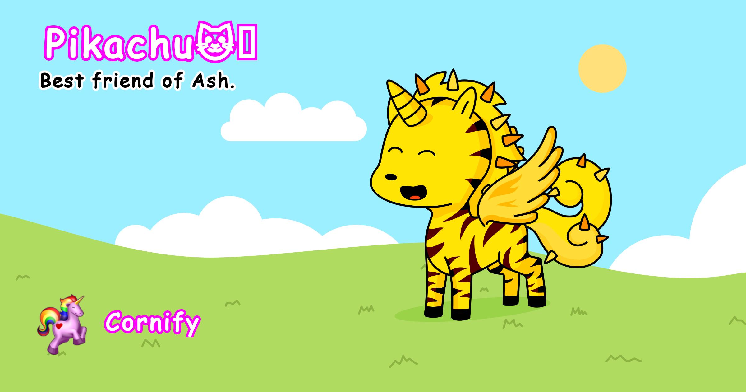Pikachu🐱🐾 the unicorn