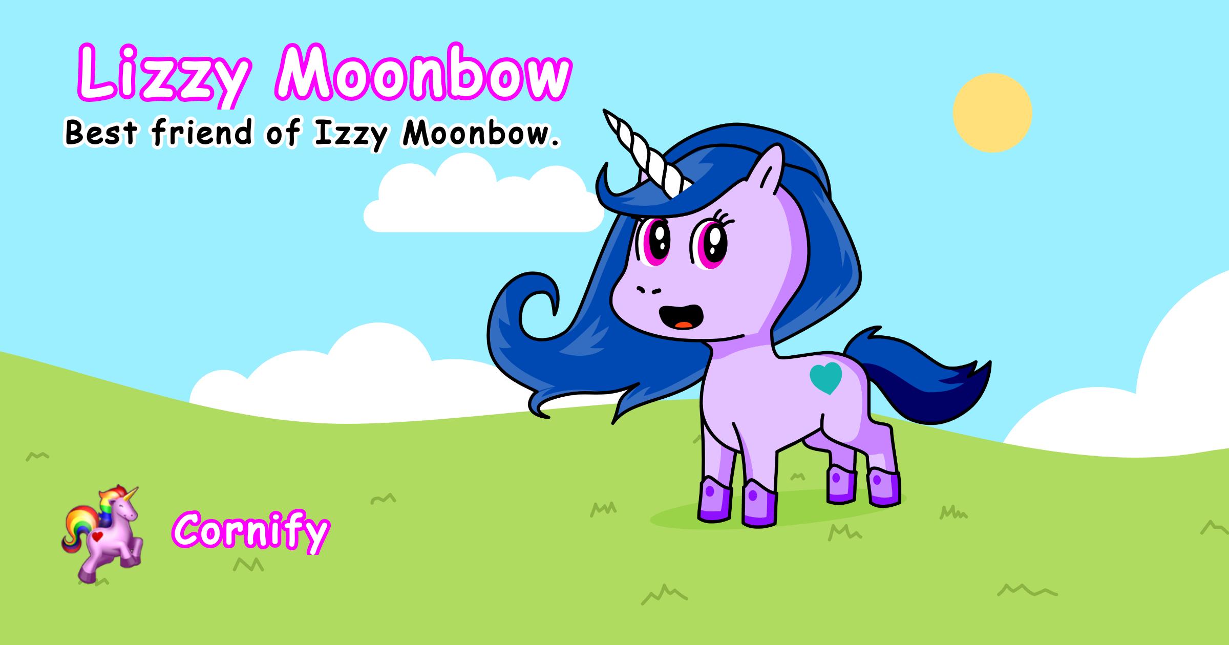 Lizzy Moonbow the unicorn