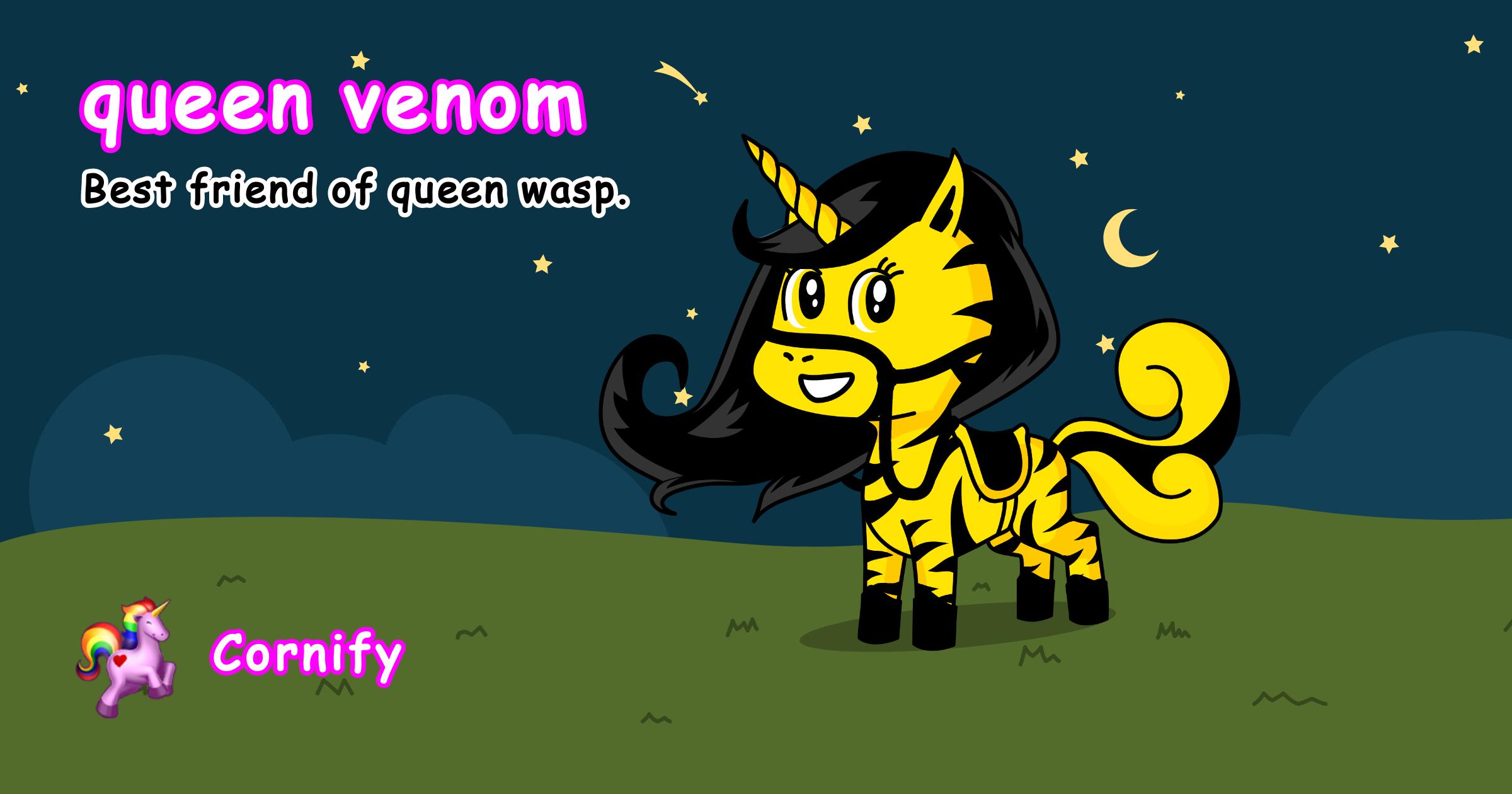 queen venom the unicorn