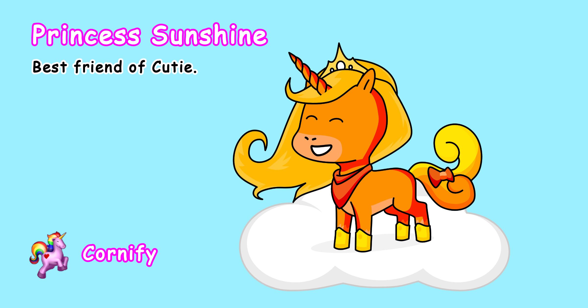 Princess Sunshine the unicorn