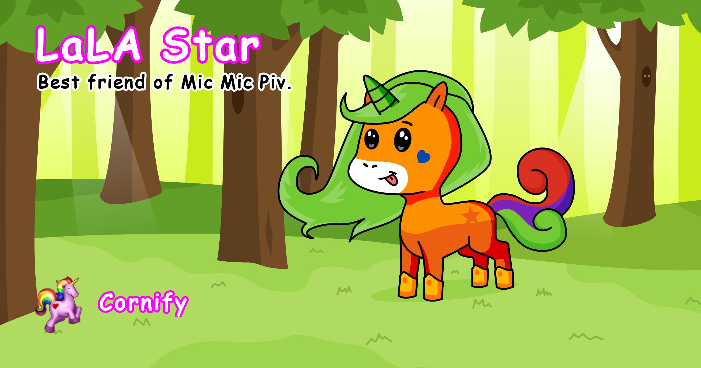 LaLA Star the unicorn