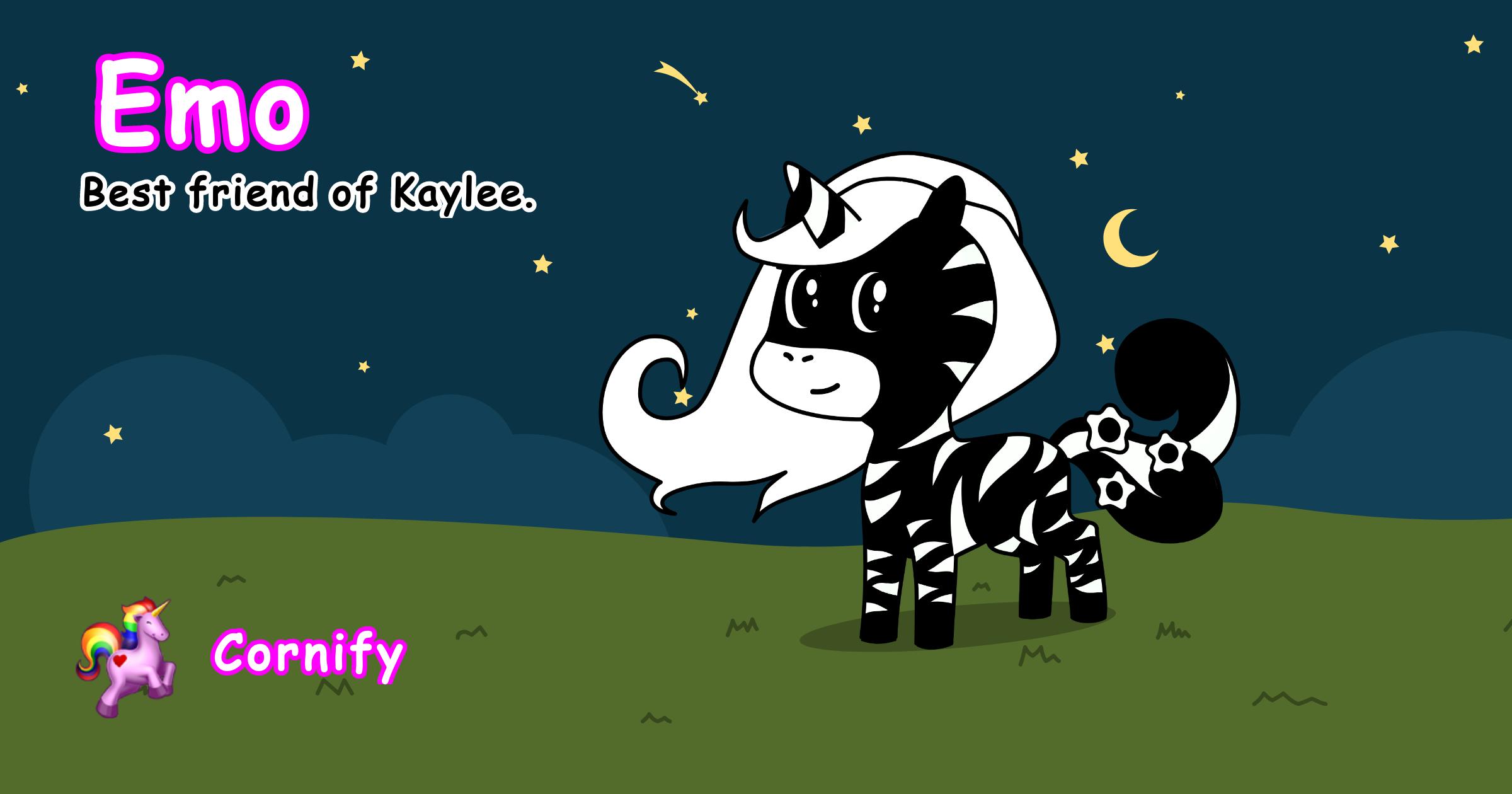 Emo the unicorn