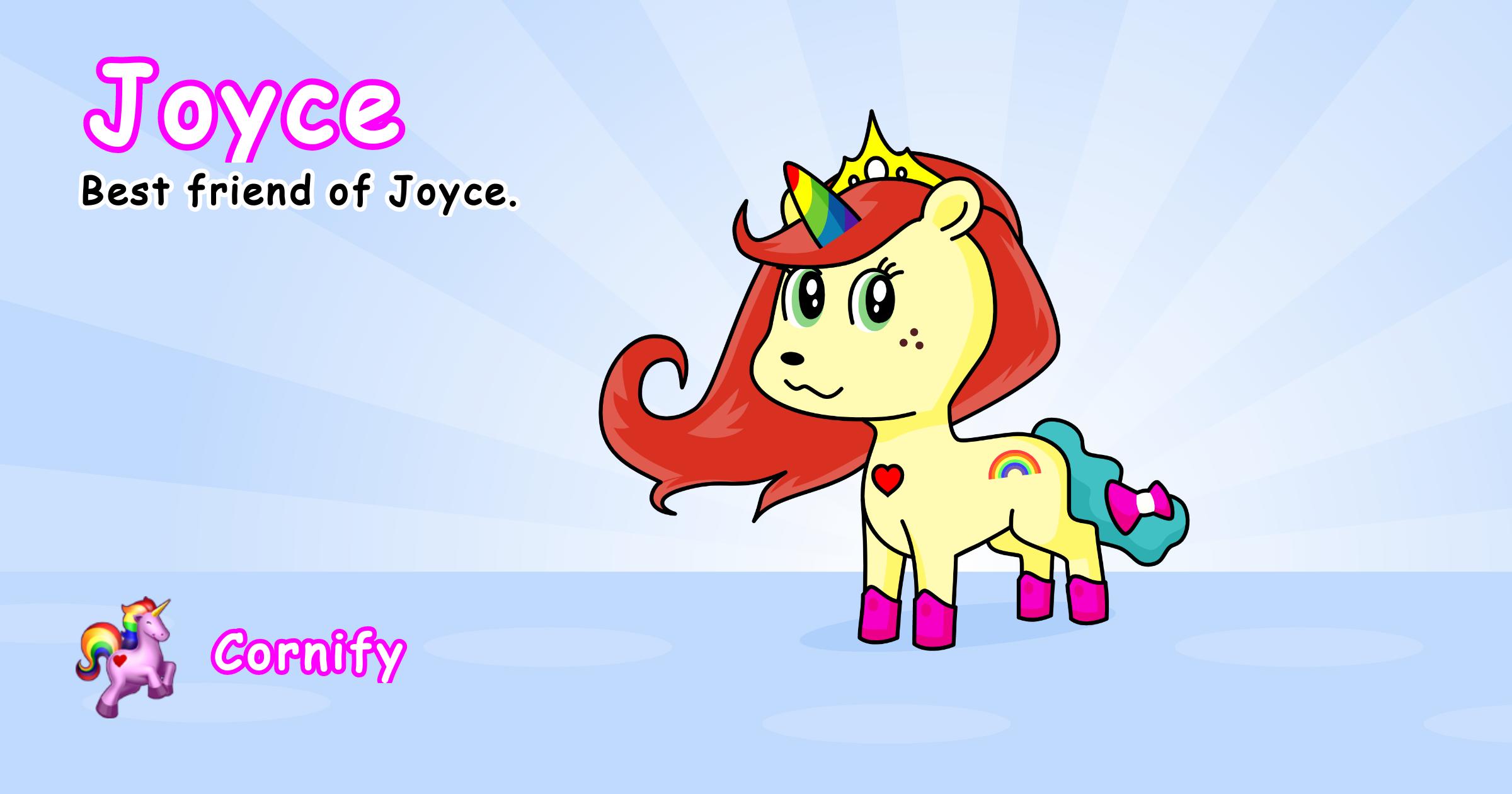 Joyce the unicorn