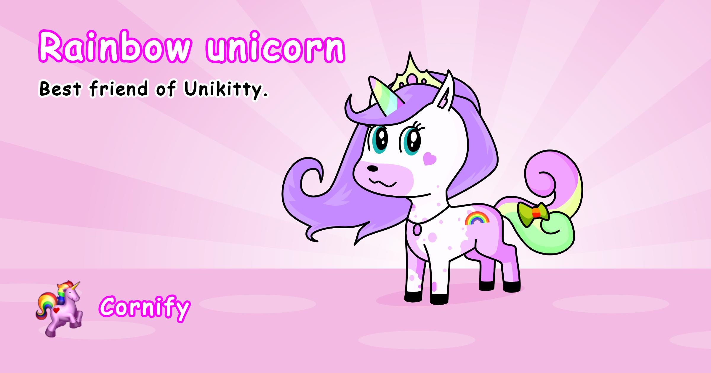 Rainbow unicorn the unicorn