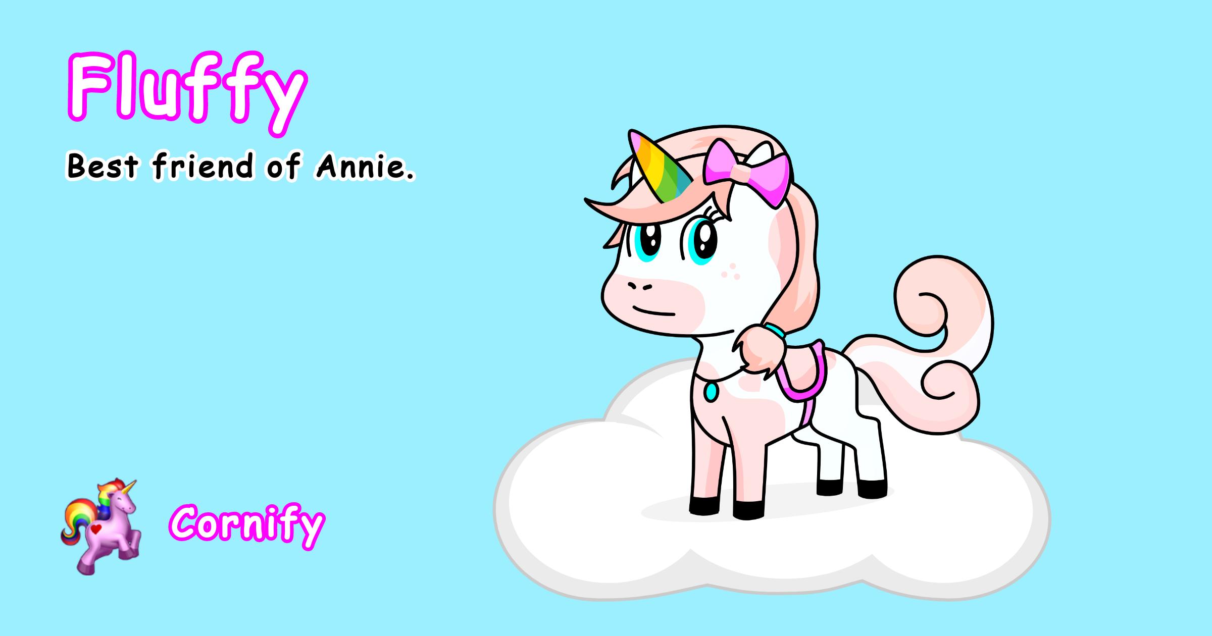 Fluffy the unicorn