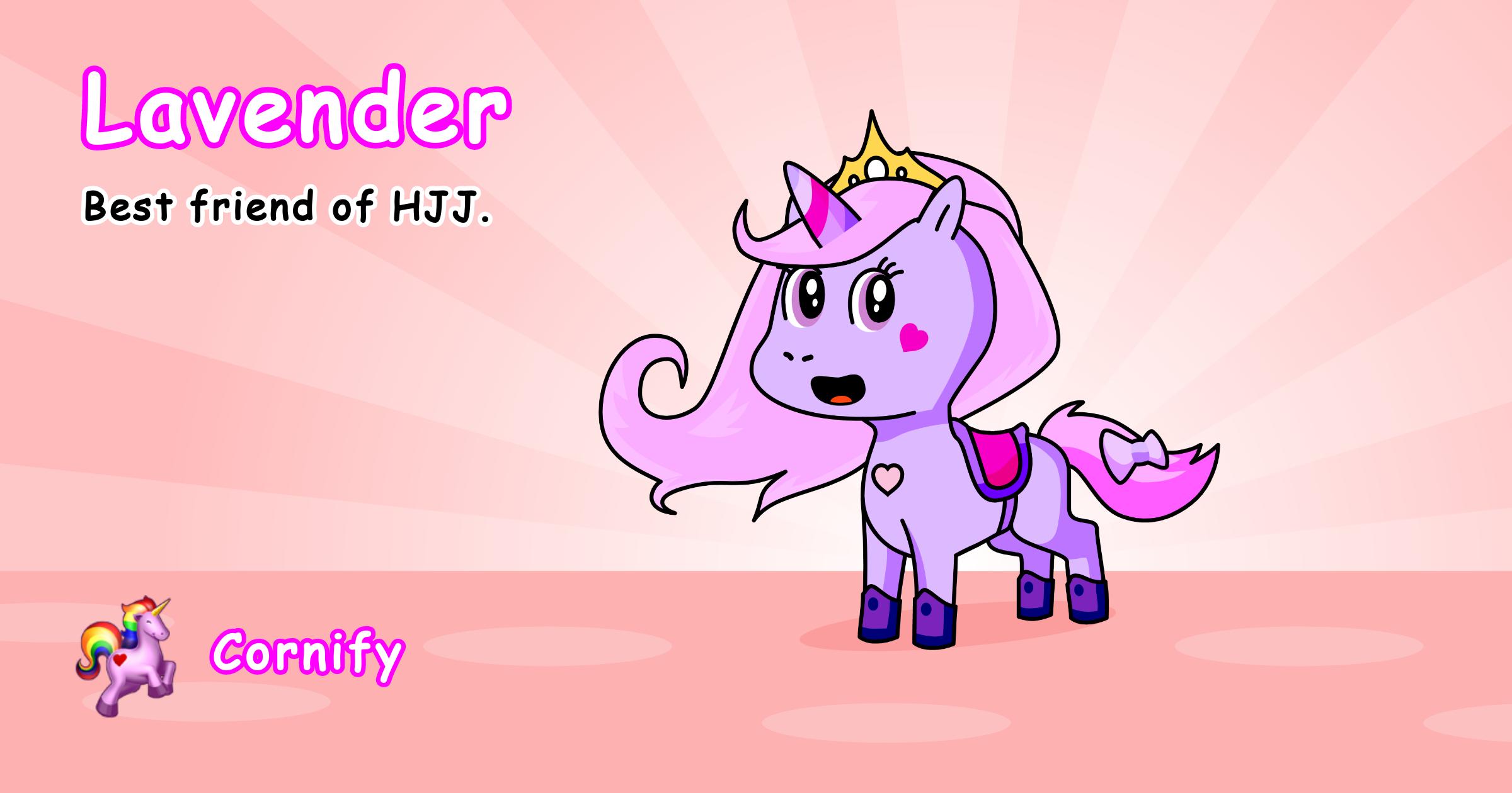Lavender the unicorn