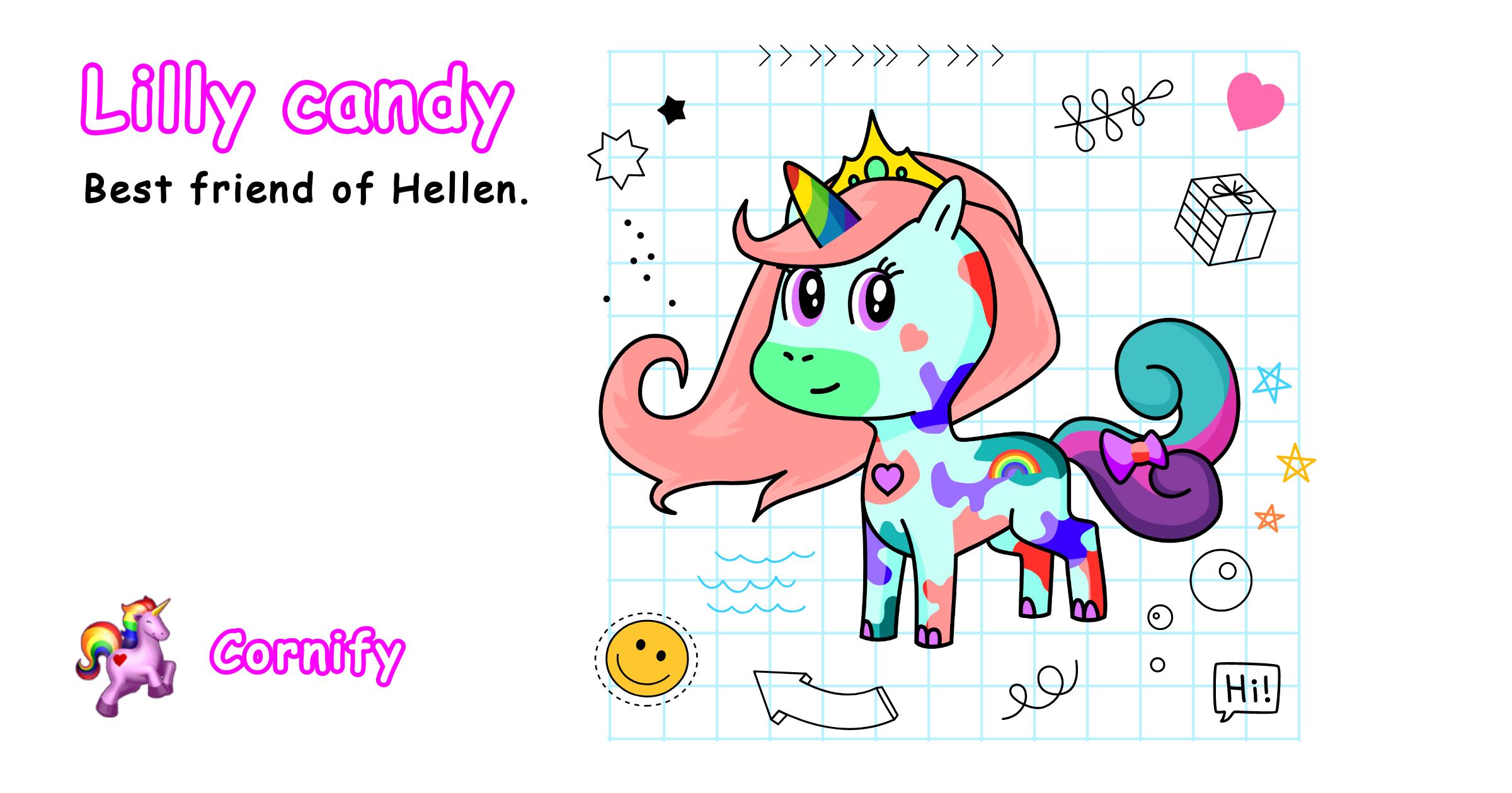 Lilly candy the unicorn