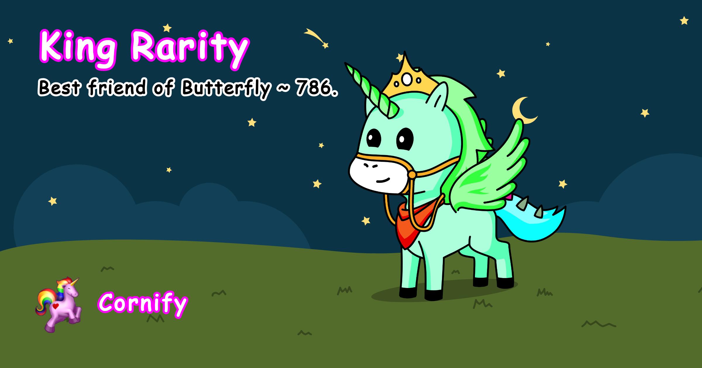 King Rarity the unicorn