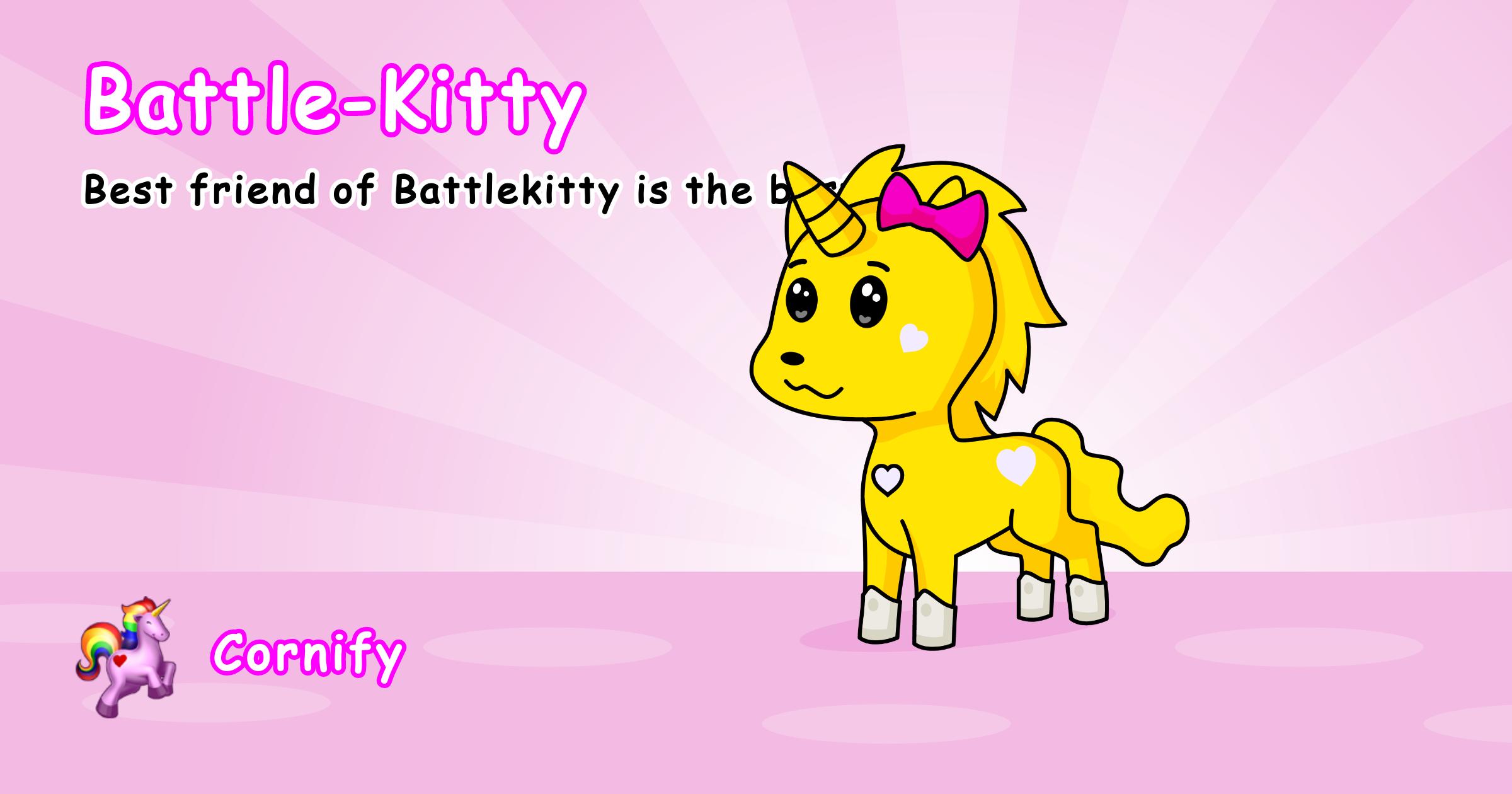 Battle-Kitty the unicorn
