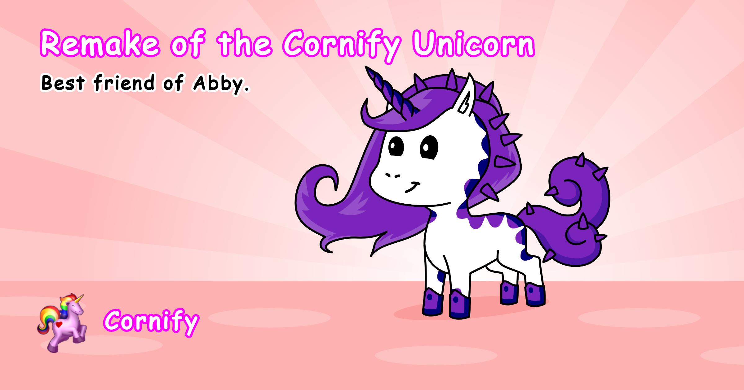Remake of the Cornify Unicorn the unicorn