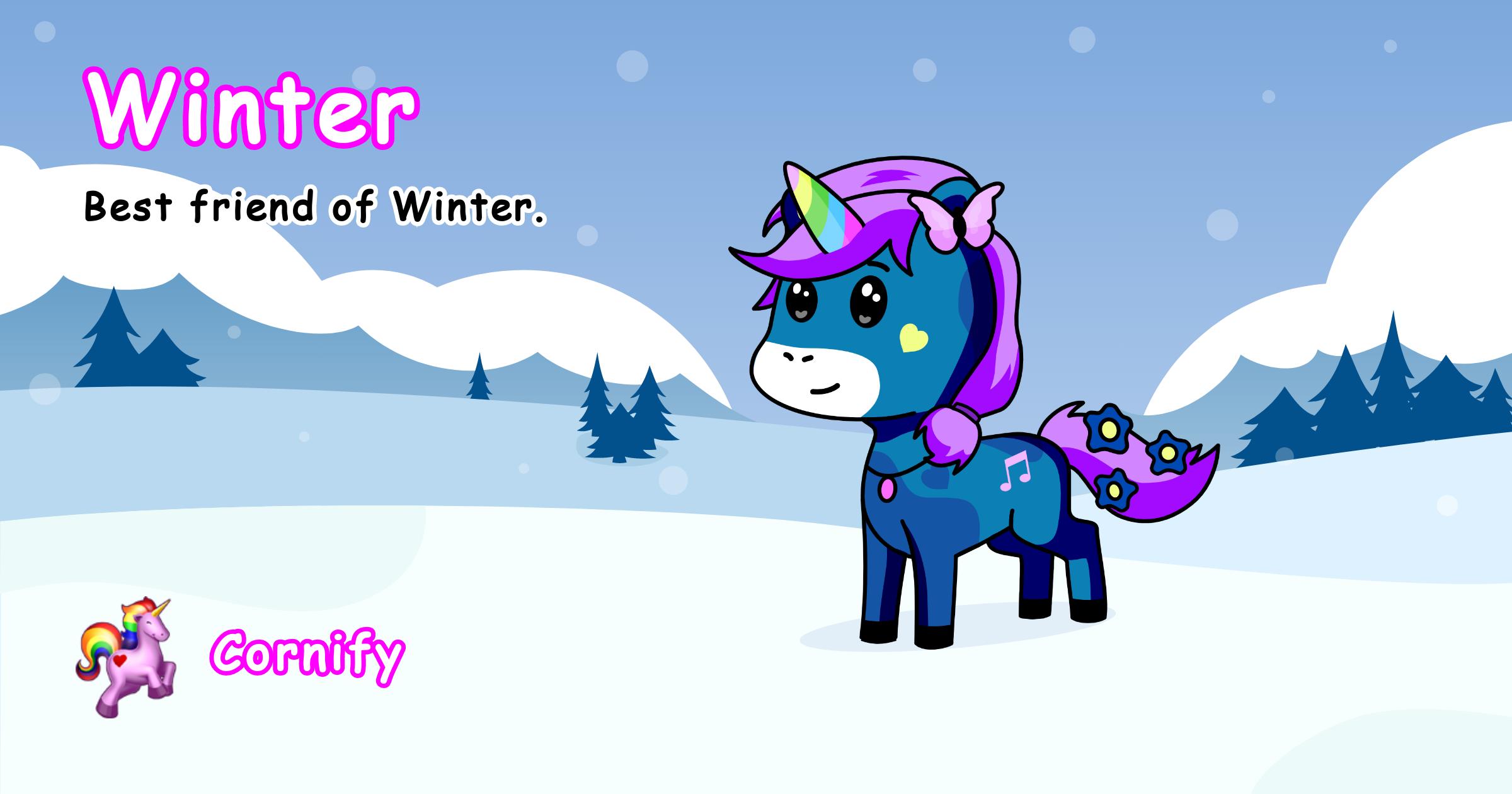 Winter the unicorn