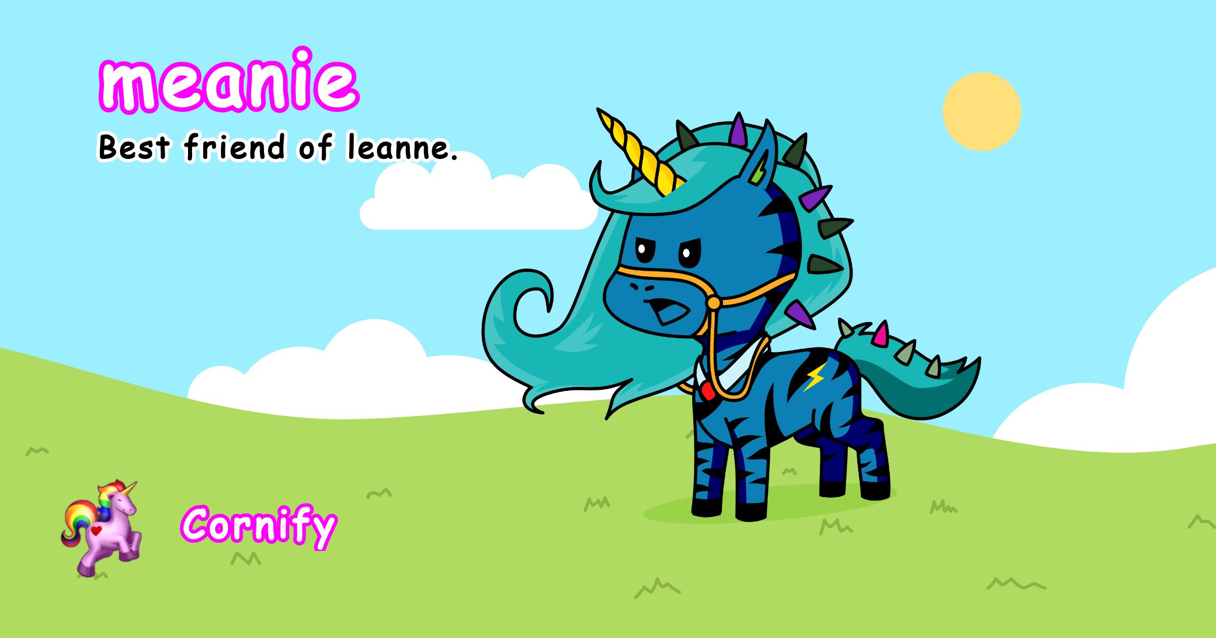 meanie the unicorn